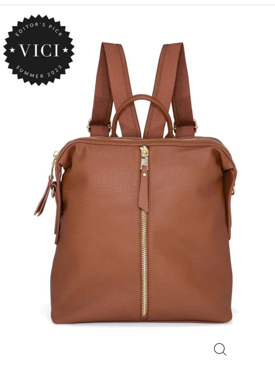 Kenzie Backpack - Cognac curated on LTK