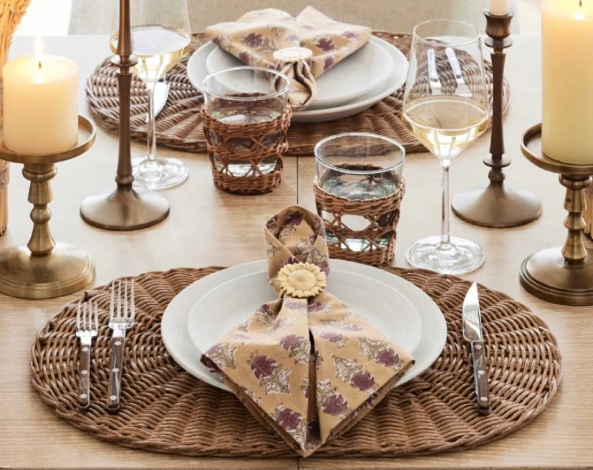 Handwoven Wicker Oval Charger Plate curated on LTK