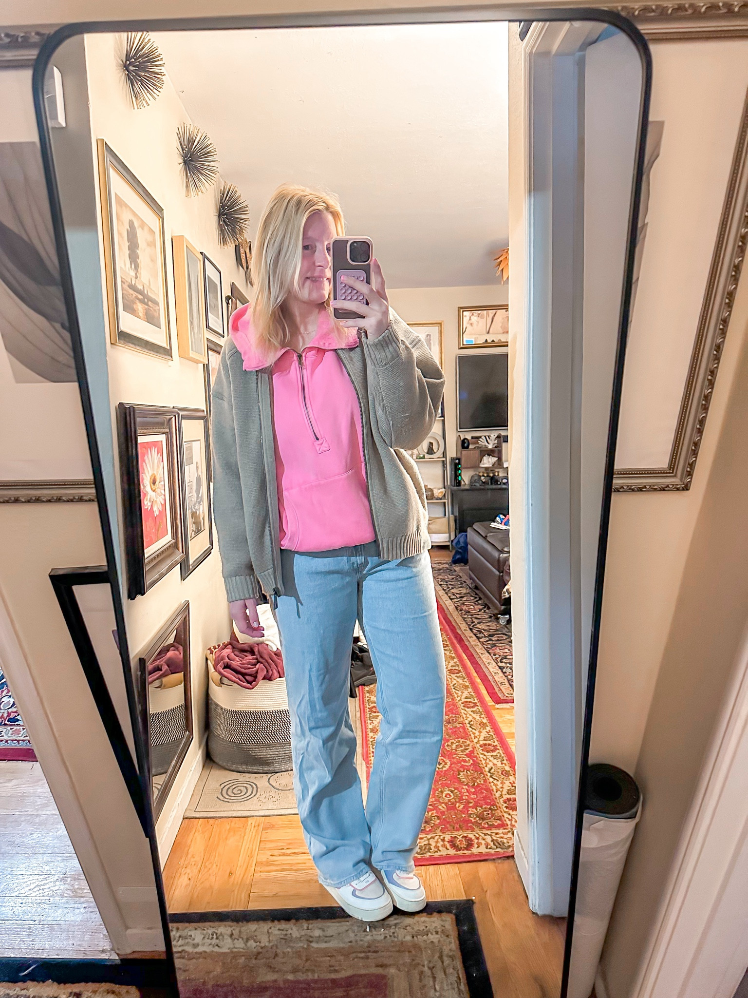 On My Mind Pink Half Zip curated on LTK