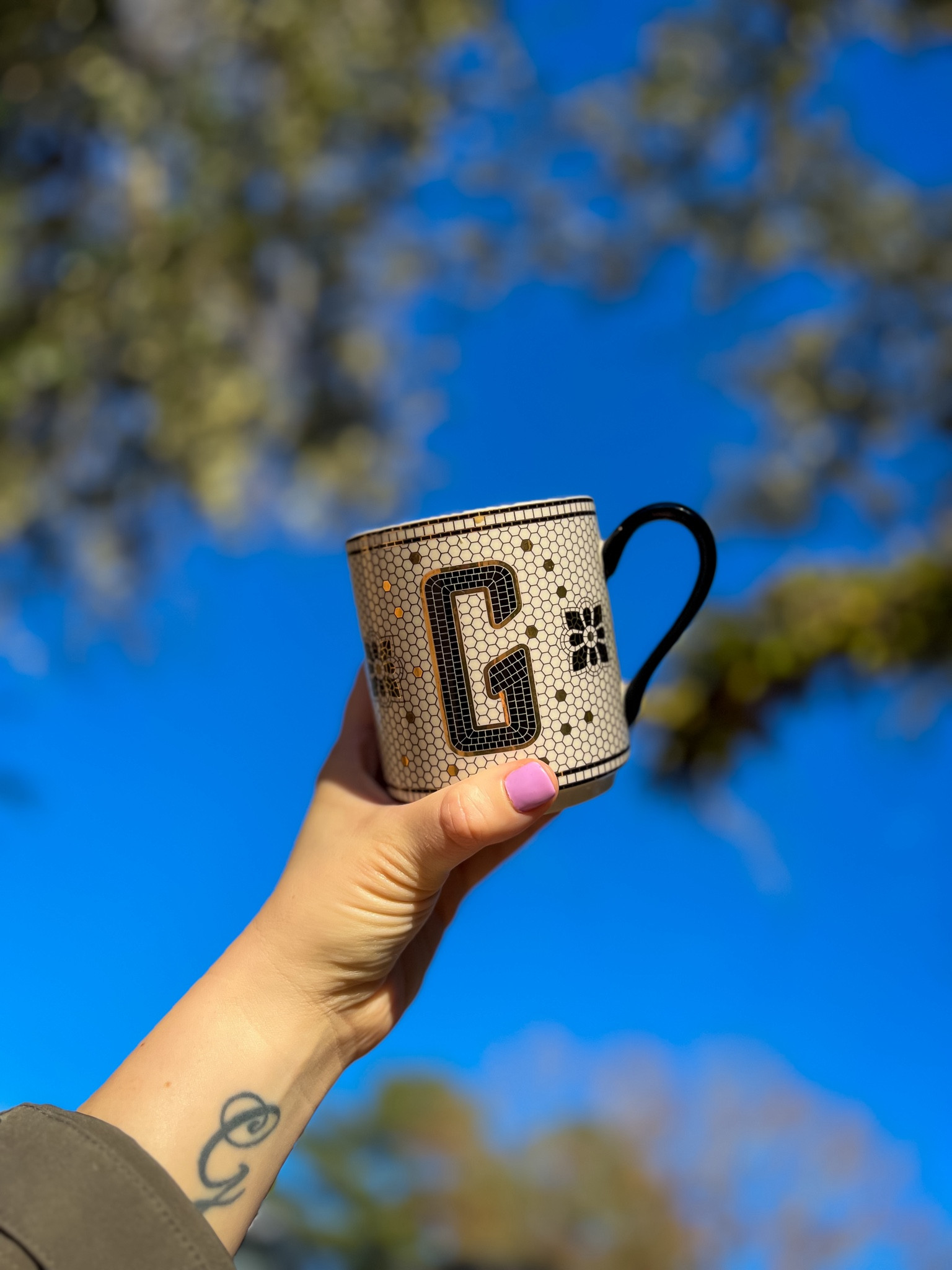 Bistro Tile Margot Monogram Mug curated on LTK