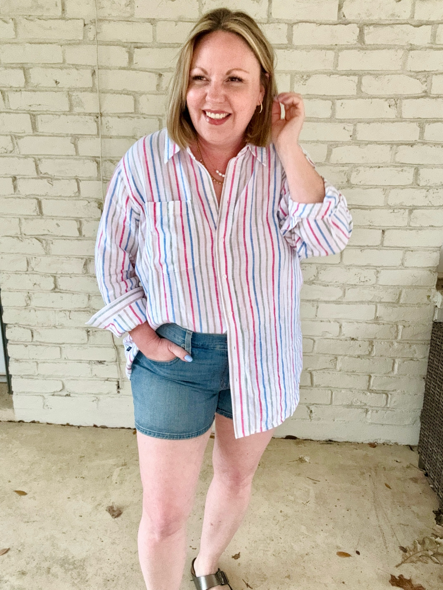 Gap Ladies Linen Button Down Top curated on LTK