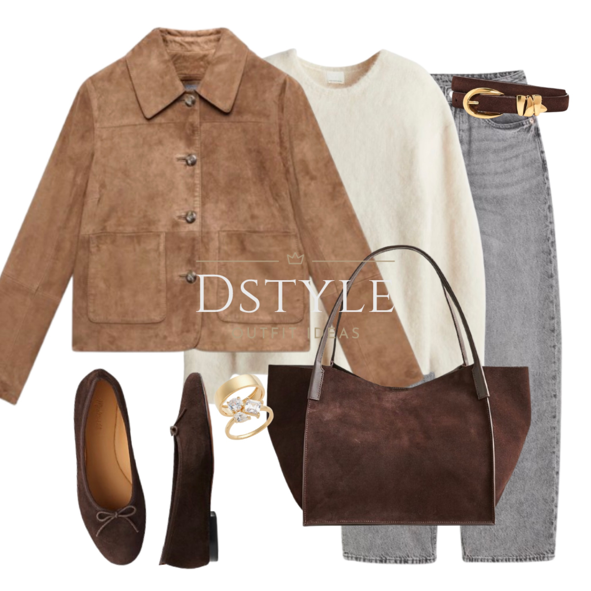 Tan Suede Pocket Detail Jacket curated on LTK