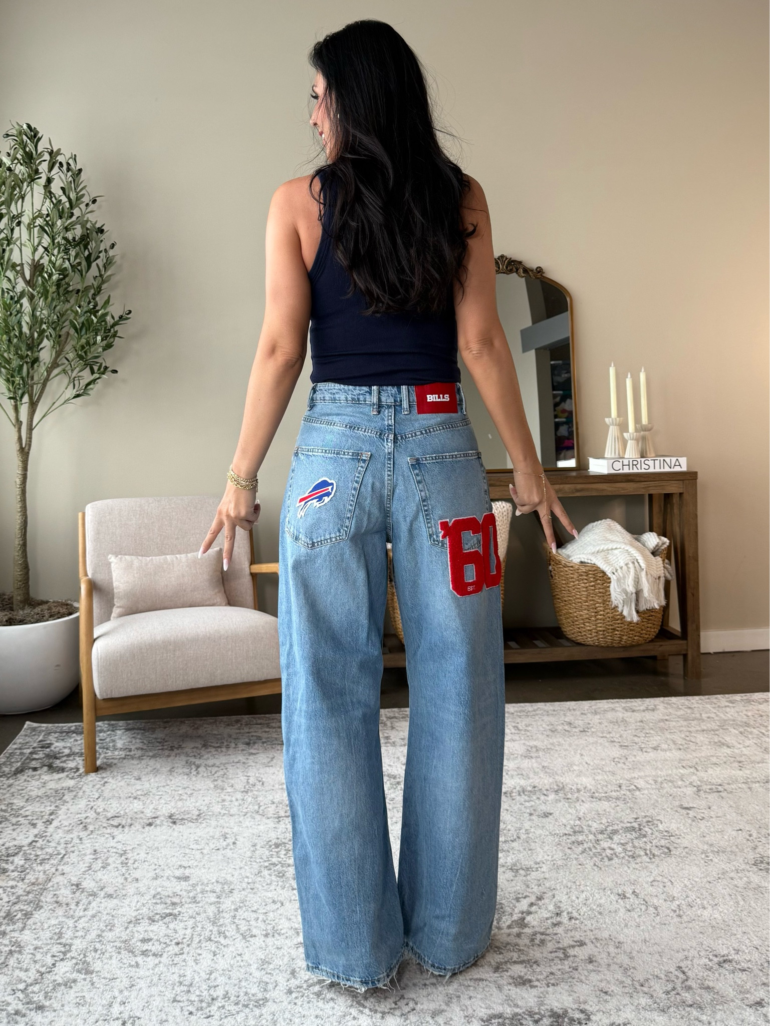 TRF MID-RISE BAGGY NFL JEANS curated on LTK