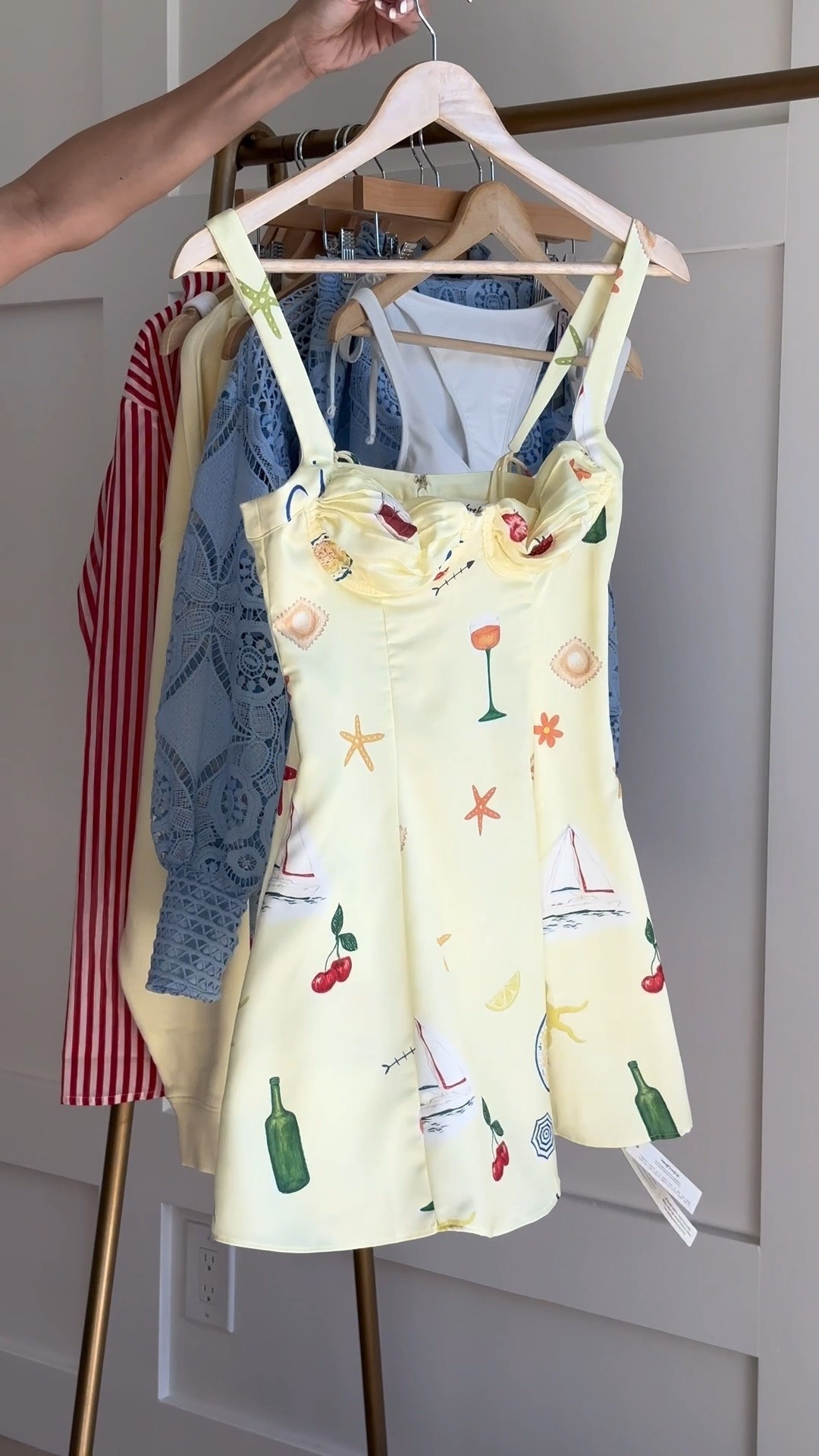 Raquel Beach Shirt in Red Stripe curated on LTK