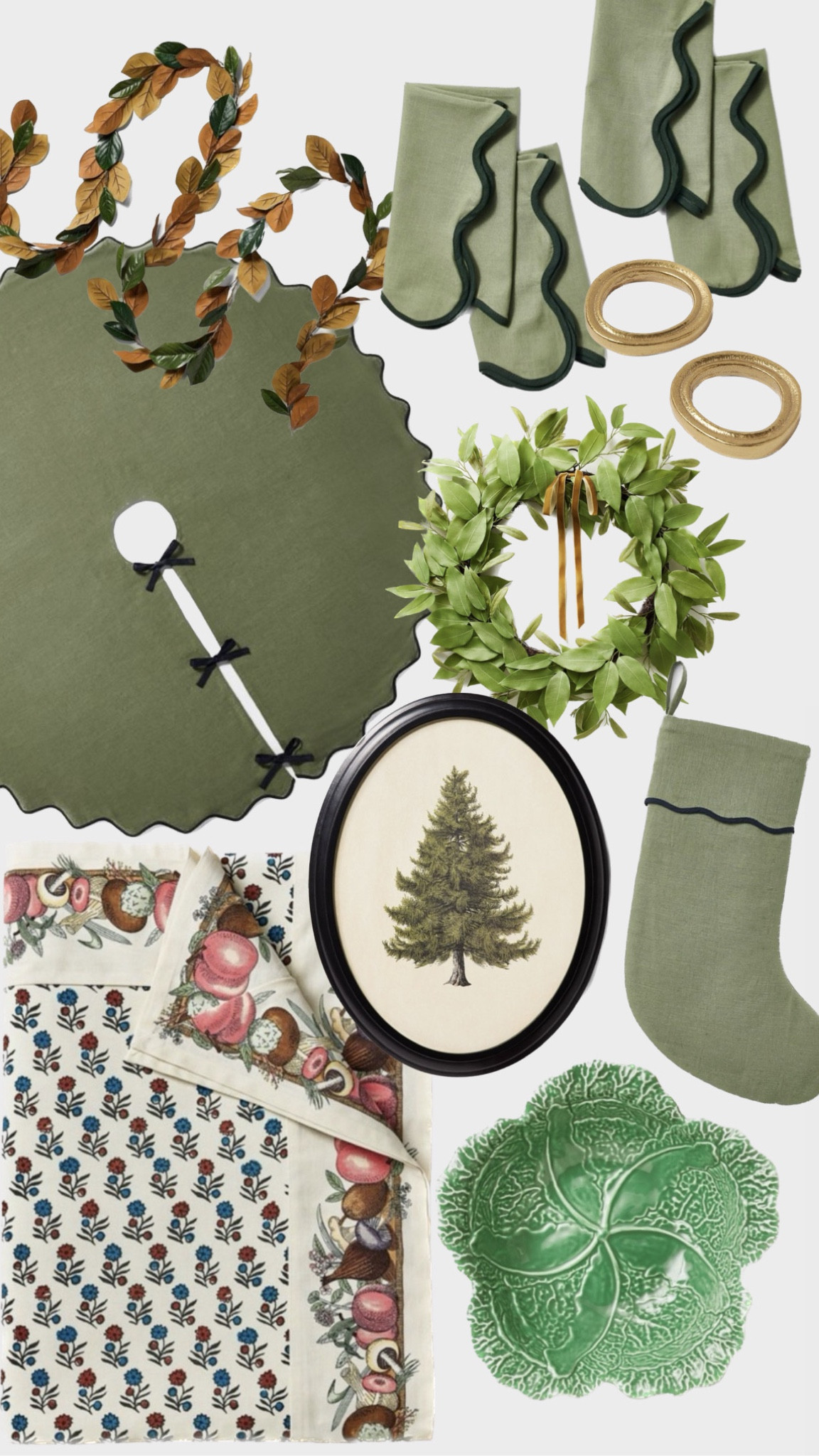26" Scalloped Metal Christmas Card … curated on LTK