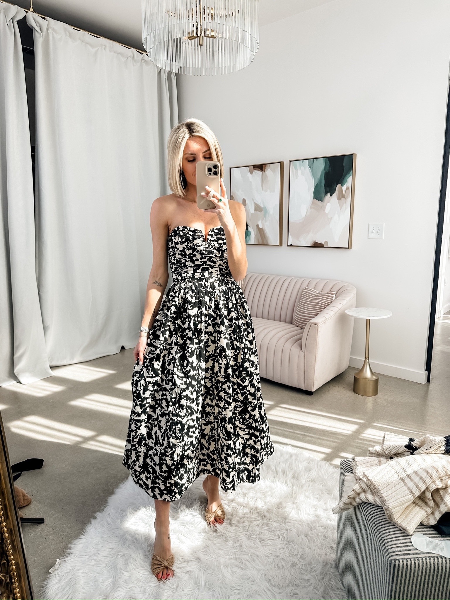 Patterned Bandeau Dress - … curated on LTK