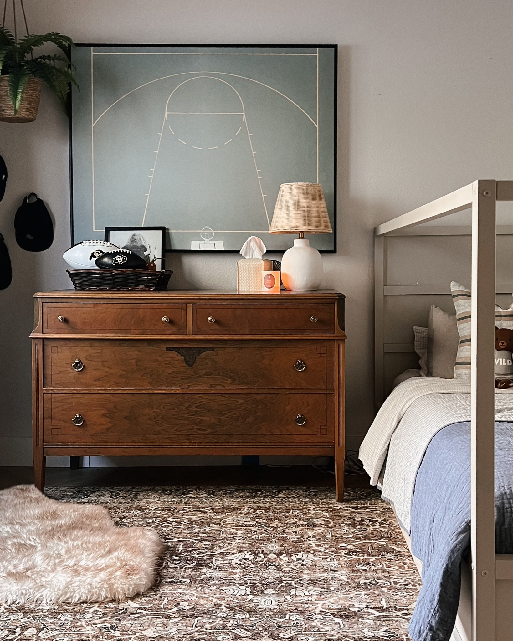 Ceramic Table Lamp with Rattan … curated on LTK