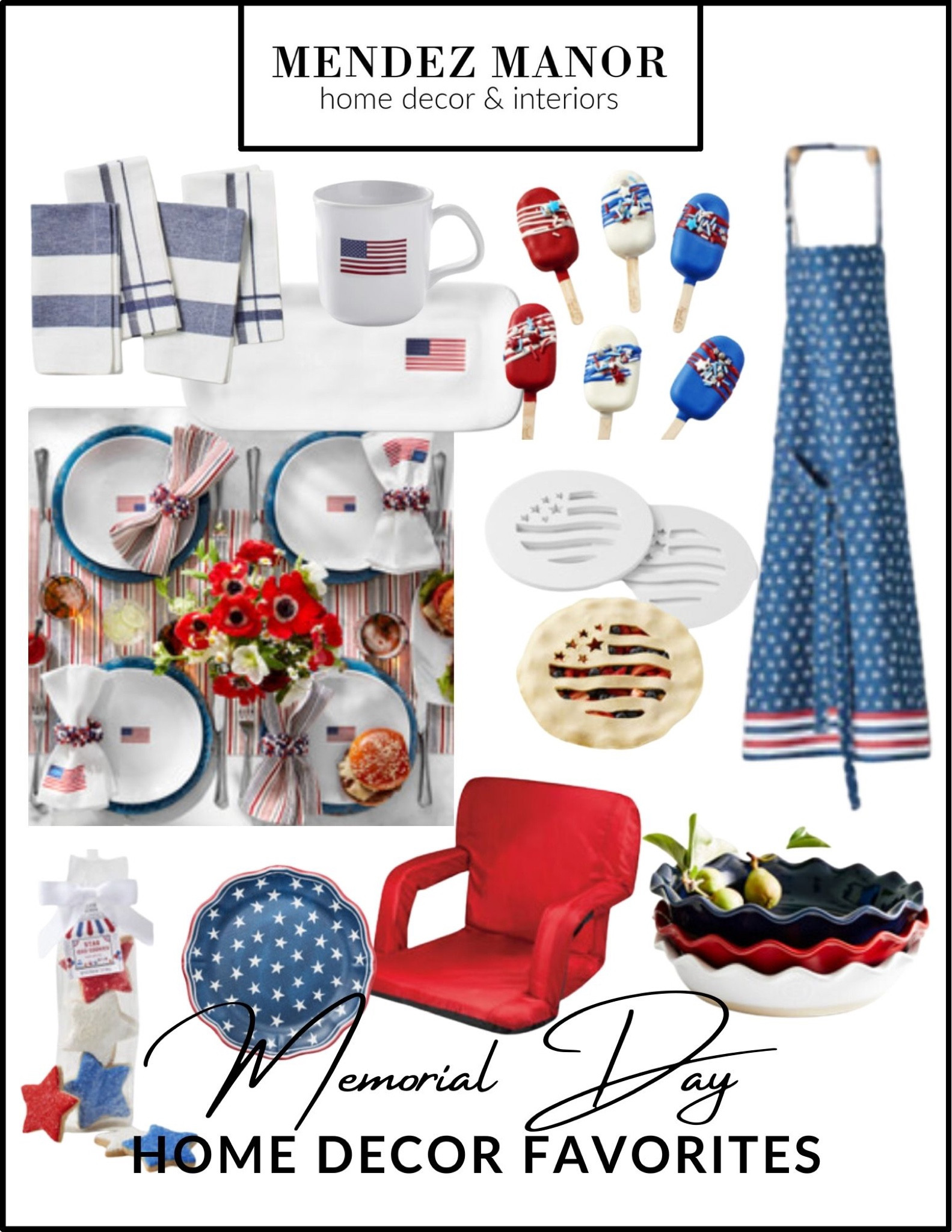 Marlo Thomas Blue Dinner Napkins, … curated on LTK