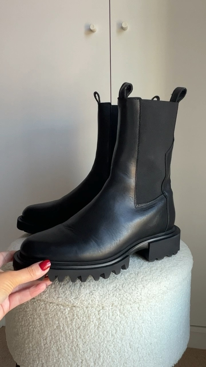 Hallie Leather Boots Black curated on LTK