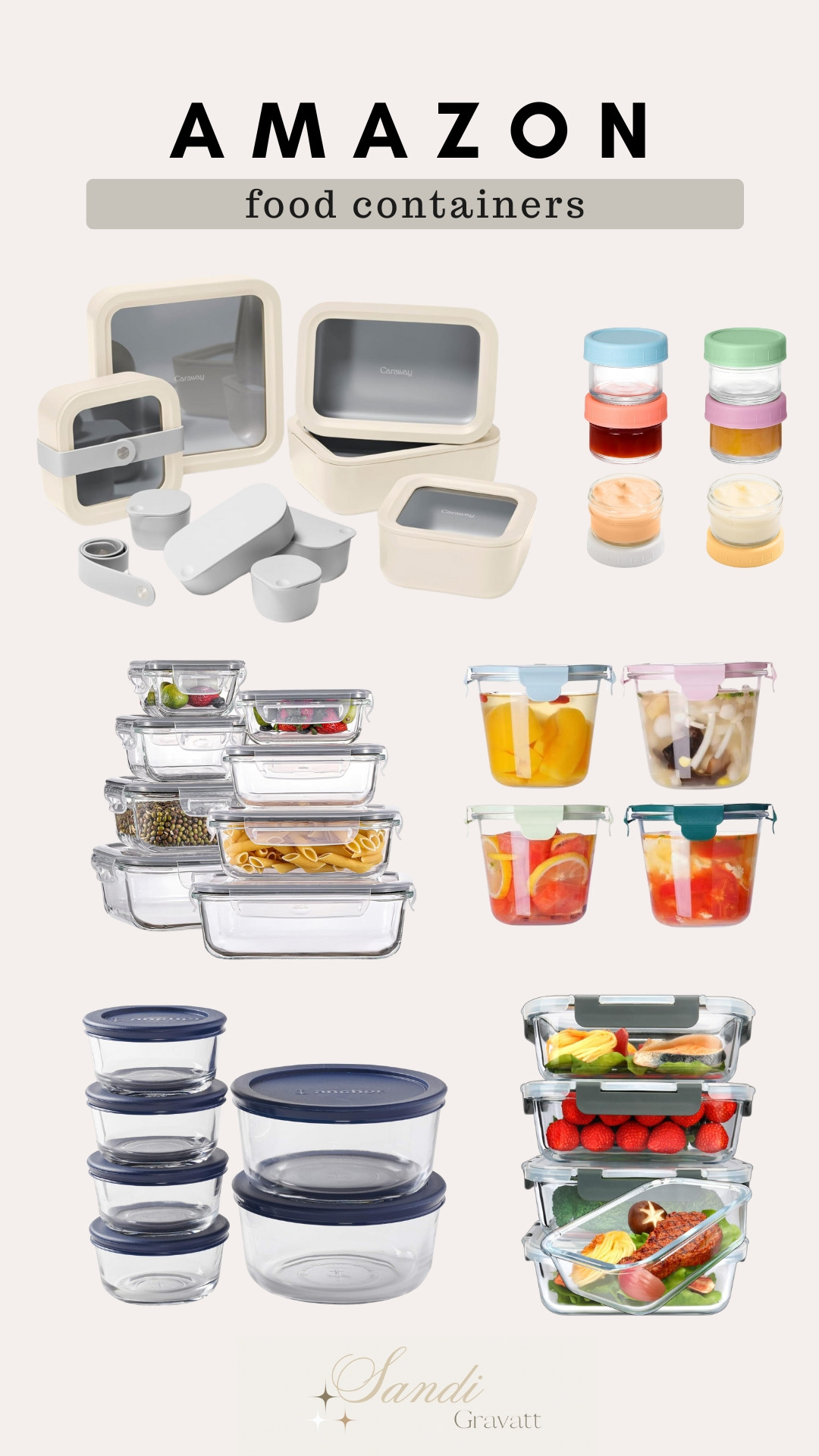 Caraway Glass Food Storage Set, 14 … curated on LTK