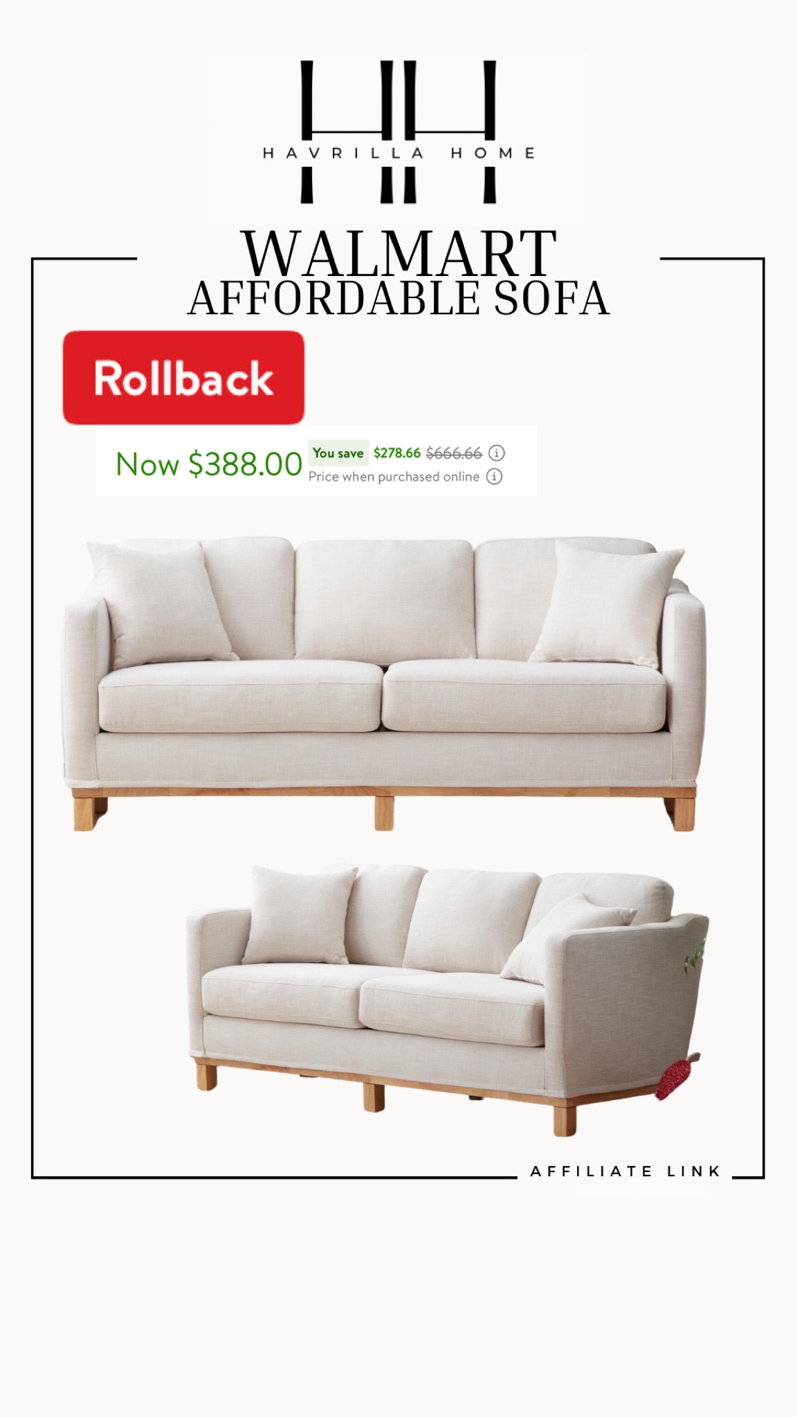 Gap Home Upholstered Wood Base … curated on LTK