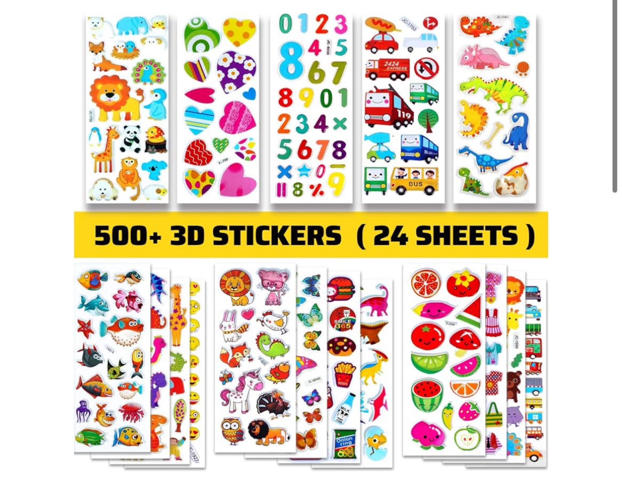 24 Sheets 500 + Stickers for Kids, … curated on LTK