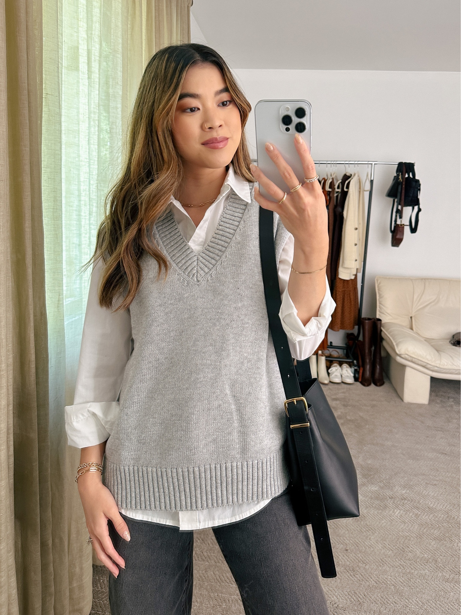 Oversized Poplin Button-Up Shirt curated on LTK