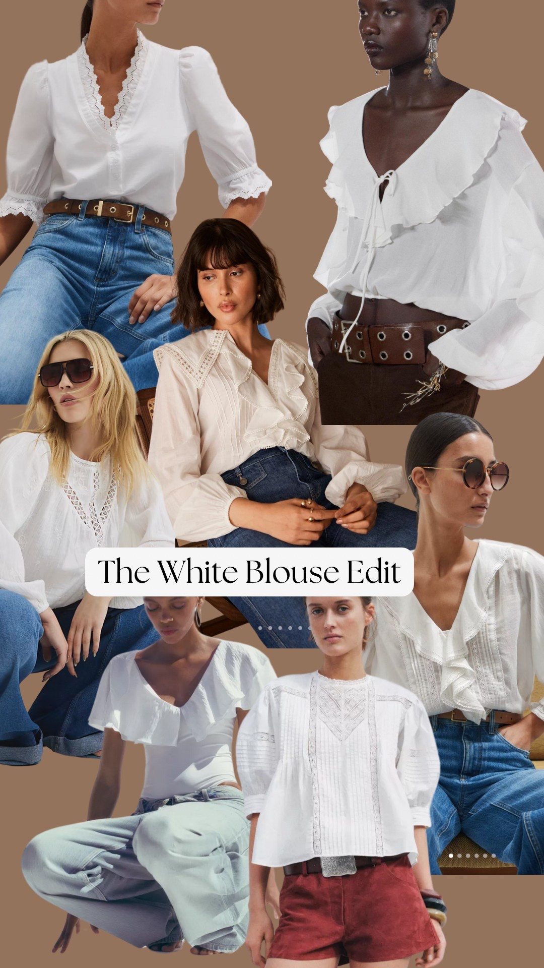 White Statement Collar Ruffle … curated on LTK