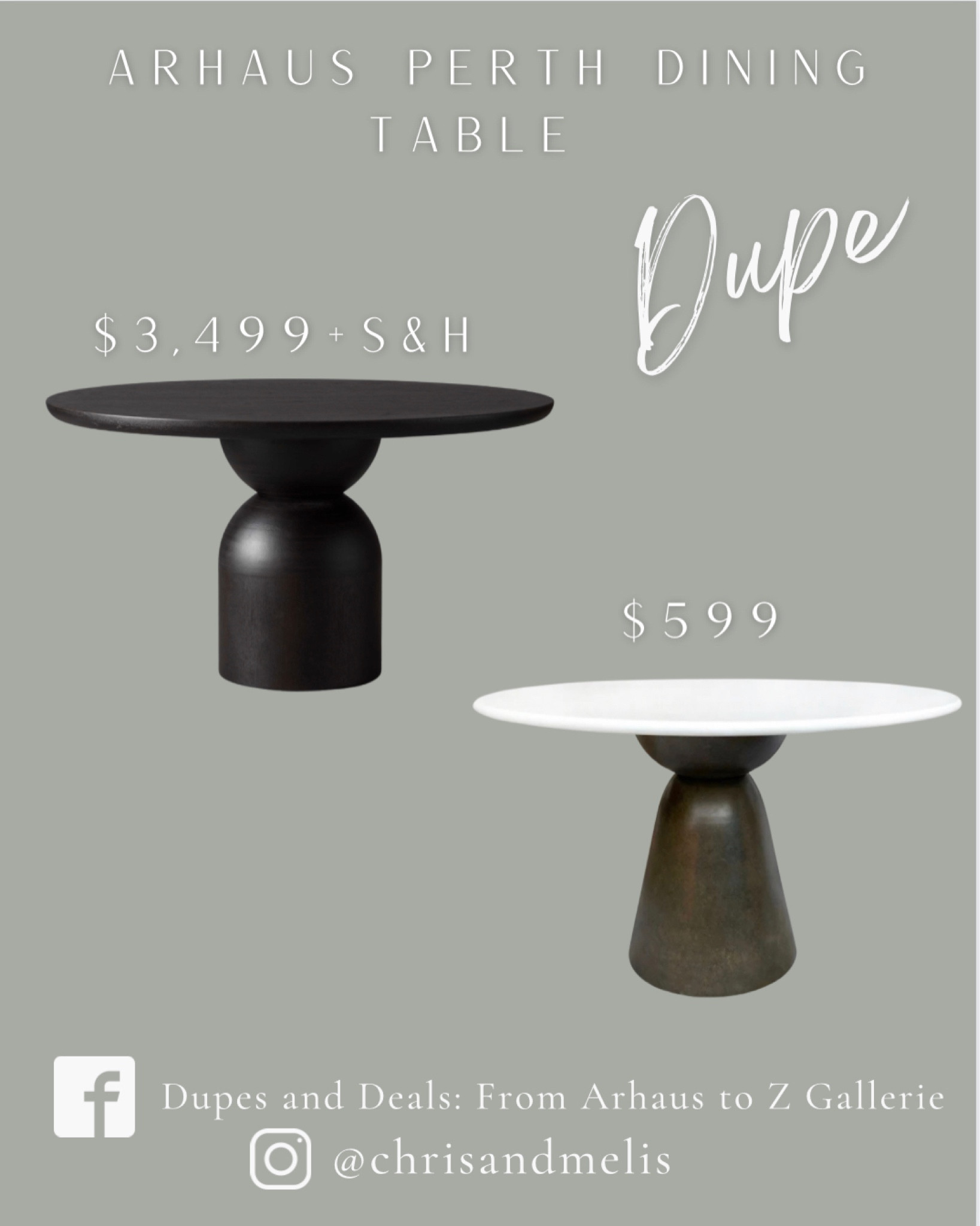 Perth Round Dining Table curated on LTK