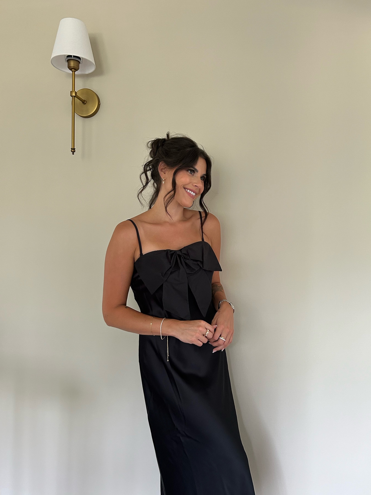 Women's Bow Midi Shift Dress - A … curated on LTK