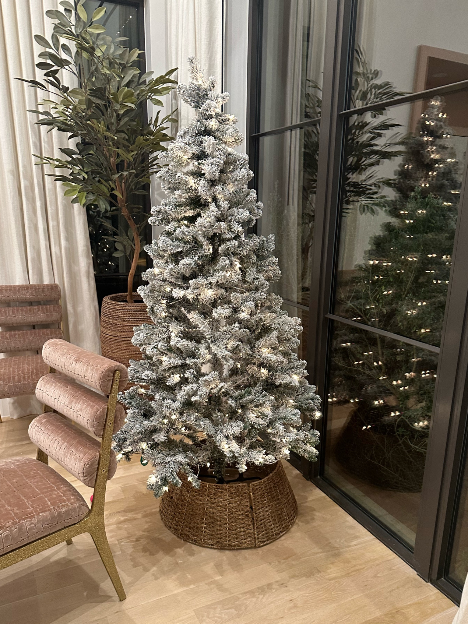 Holiday Time 6.5ft Pre-Lit Flocked … curated on LTK