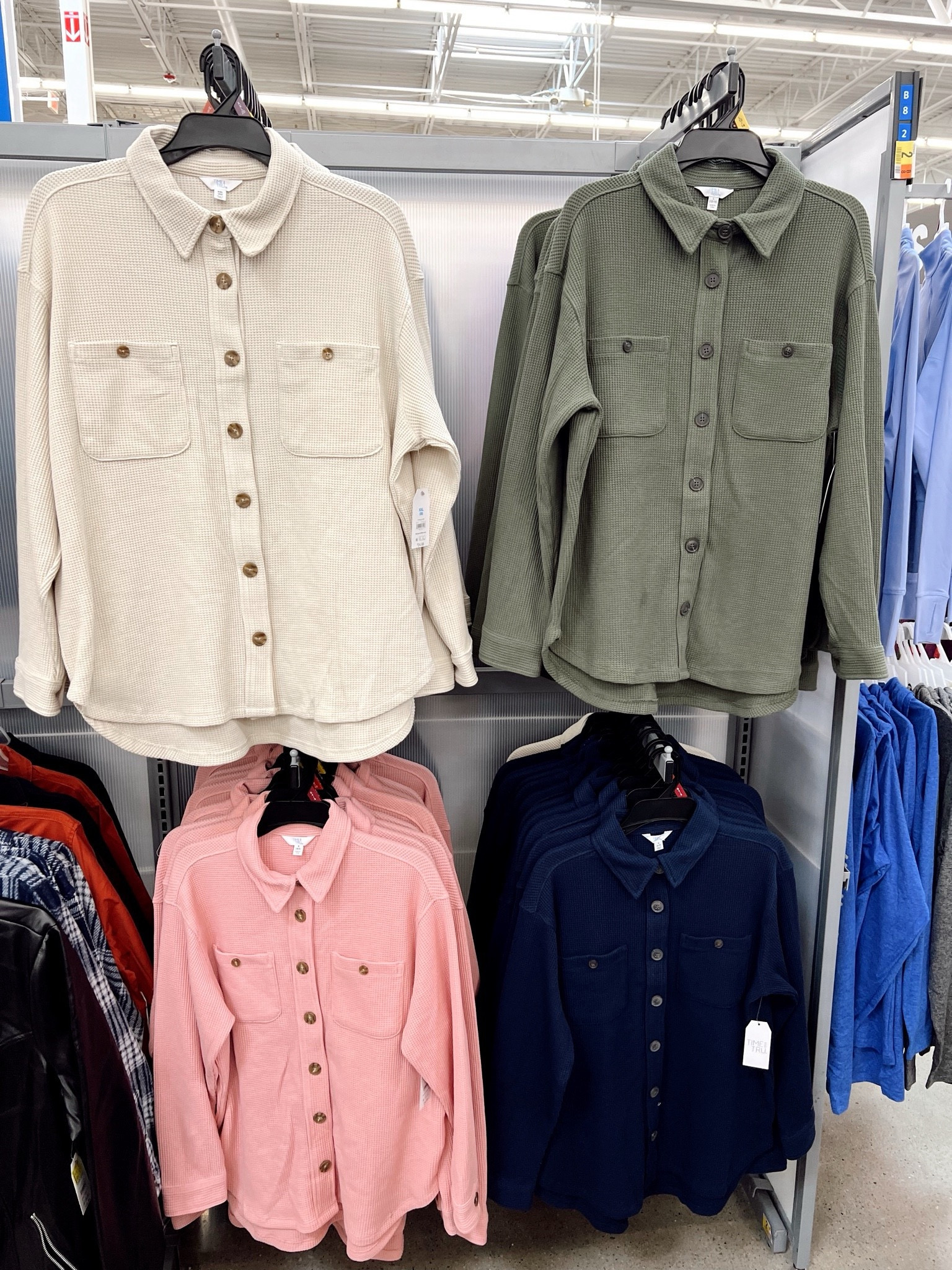 Time and Tru Women's Waffle Shacket curated on LTK