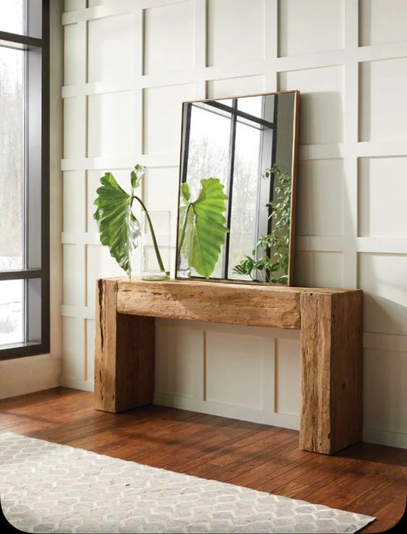 Modern Rustic Console Table Black … curated on LTK