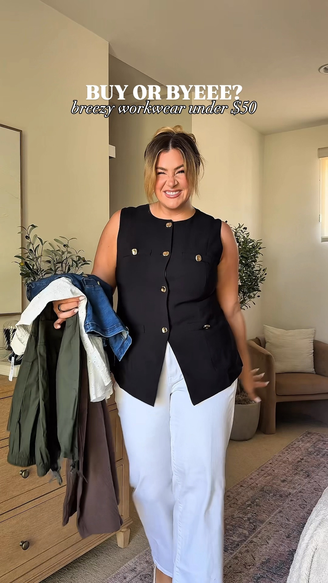 High-Rise Wide Leg Denim Trouser curated on LTK