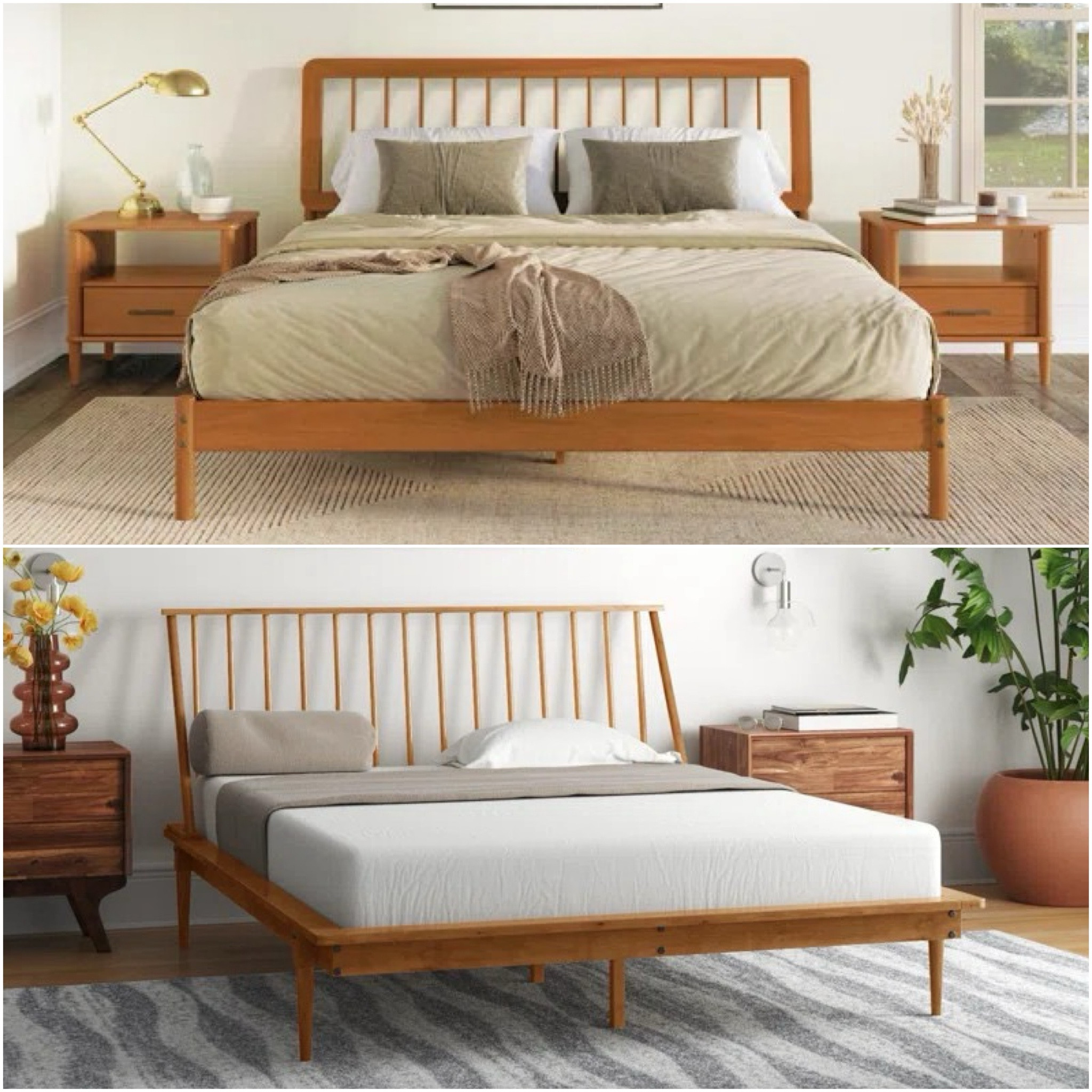 Henline Solid Wood Spindle Bed curated on LTK