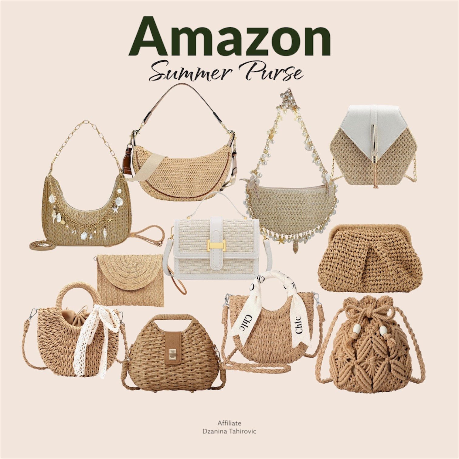 Beach Purse Straw Shoulder Bag for … curated on LTK