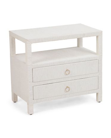 Raffia 2 Drawer Table curated on LTK