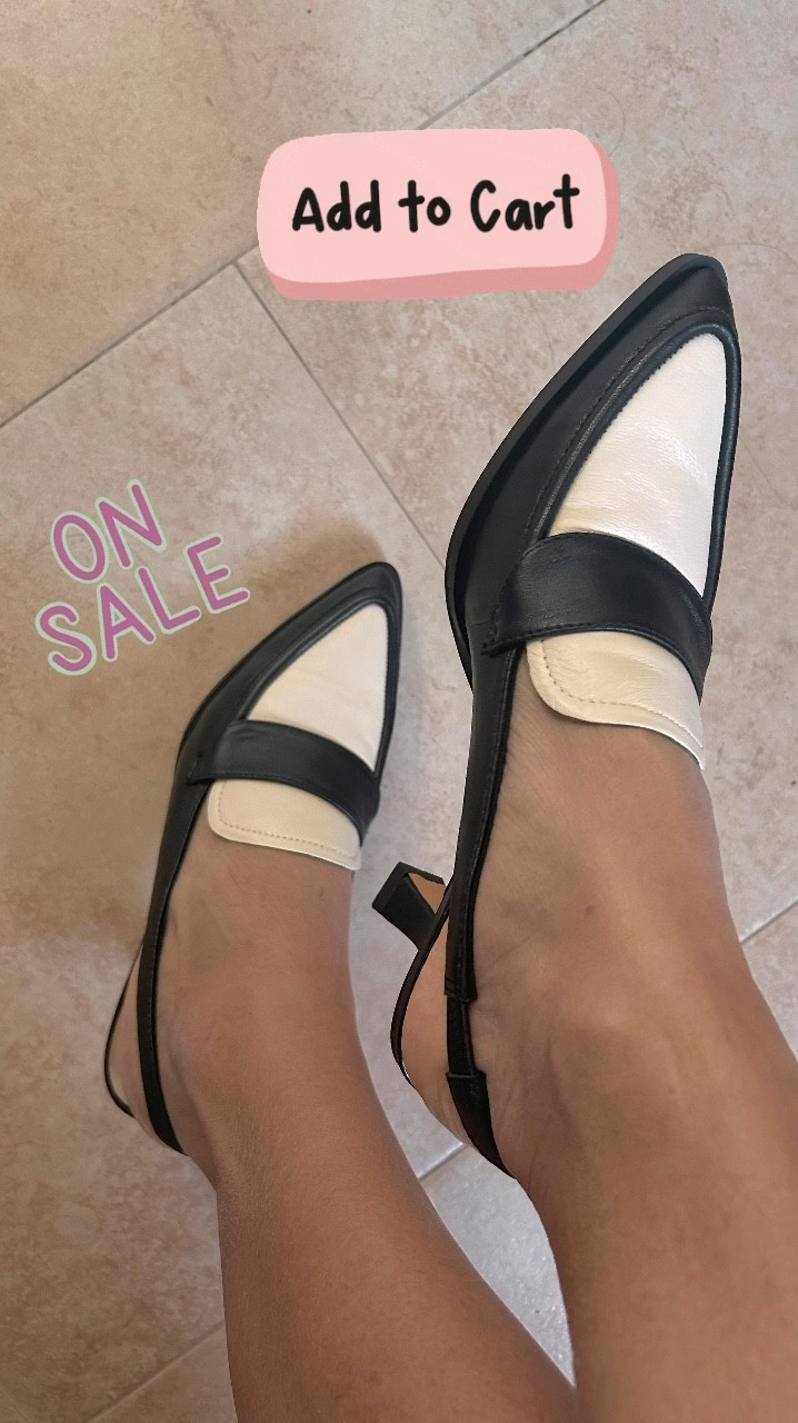 Adele Heels Black White Leather curated on LTK