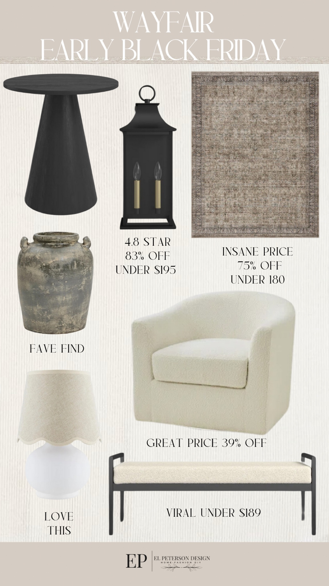 Loxe Upholstered Bench curated on LTK