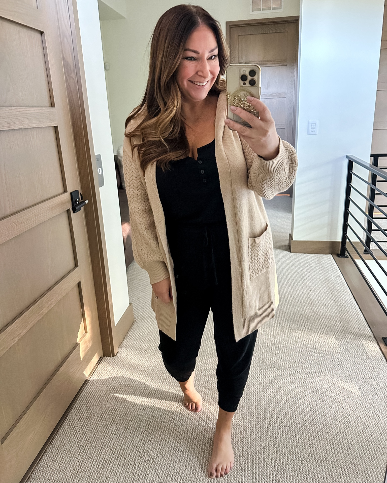 Fishtail Cable Knit Open Hoody … curated on LTK