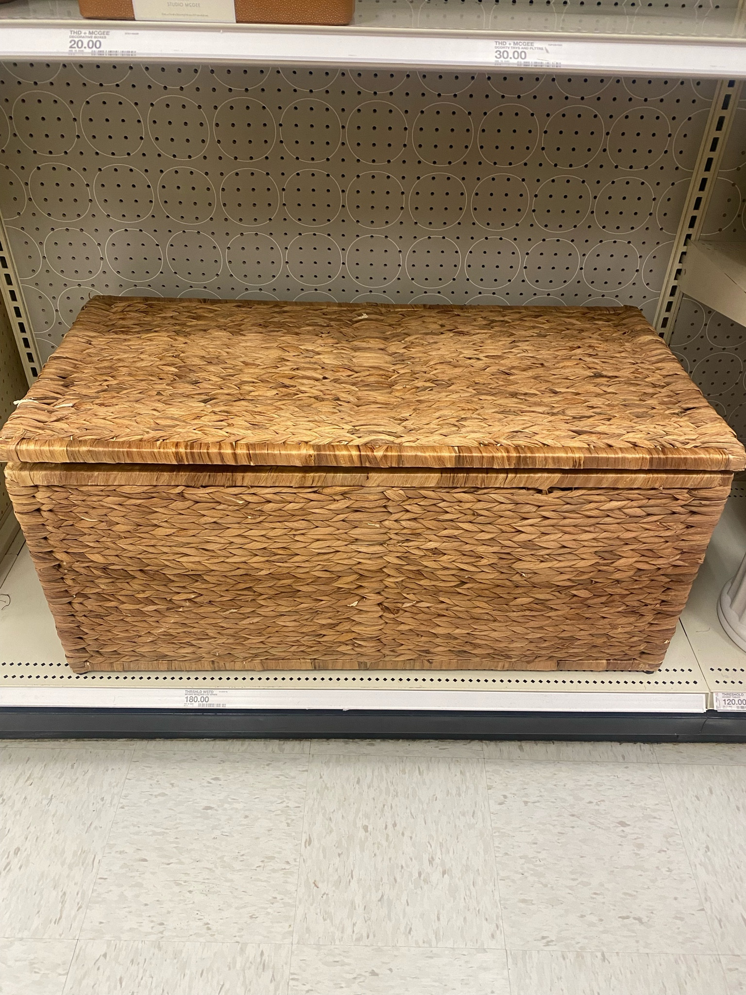 Natural Woven Storage Bench - … curated on LTK