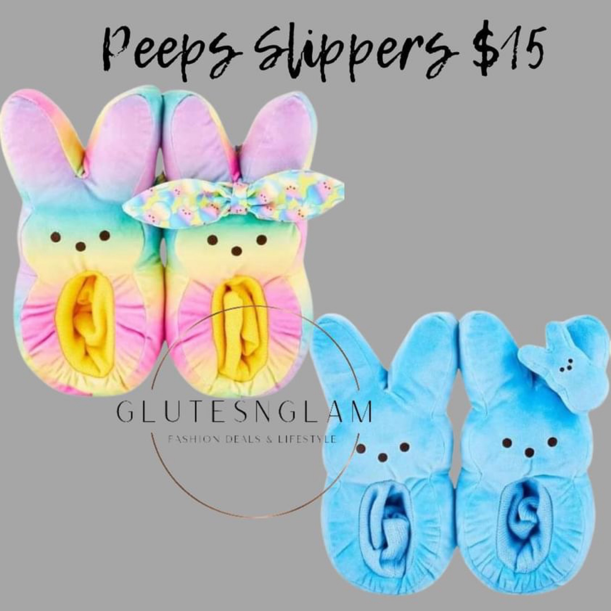 Easter Peeps Plush Bunny Slippers … curated on LTK