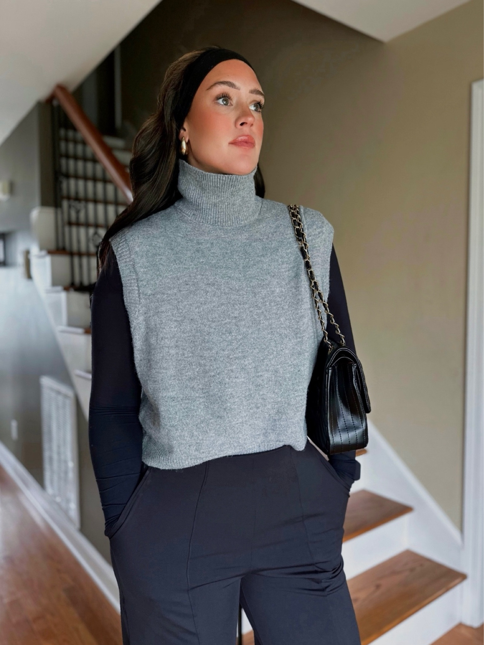 DAZY 1pc Turtleneck Split Hem … curated on LTK