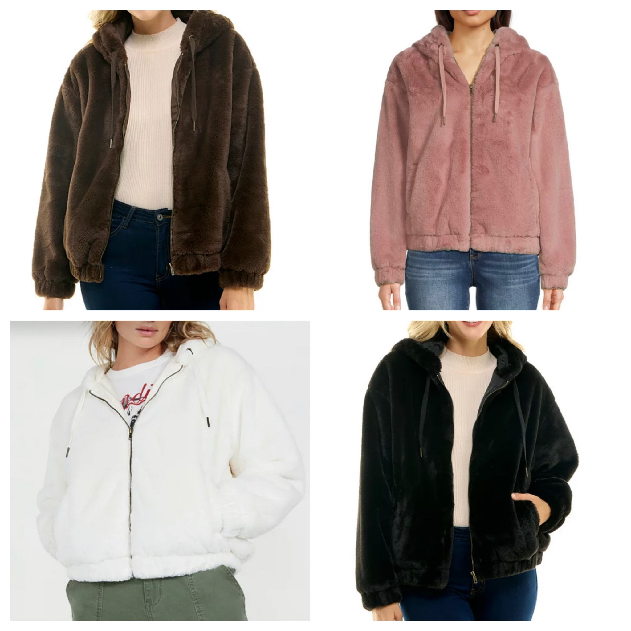 Time and Tru Women's Faux Fur Zip … curated on LTK