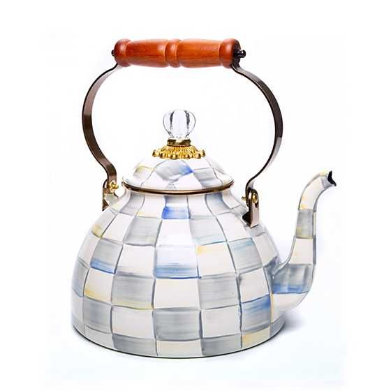 Sterling Check Enamel Tea Kettle - … curated on LTK