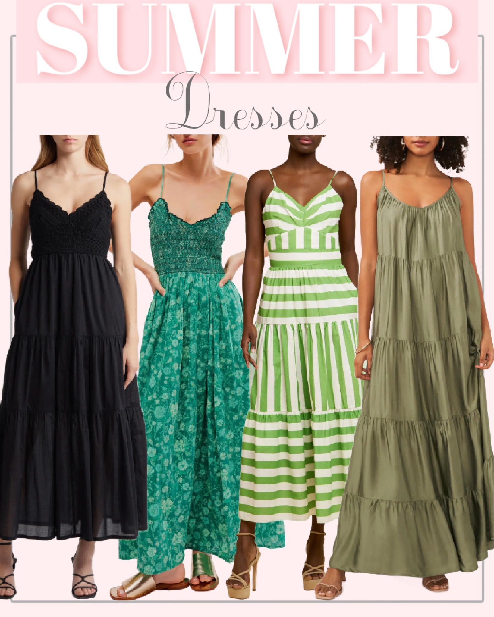 Shirred Tiered Maxi Dress curated on LTK