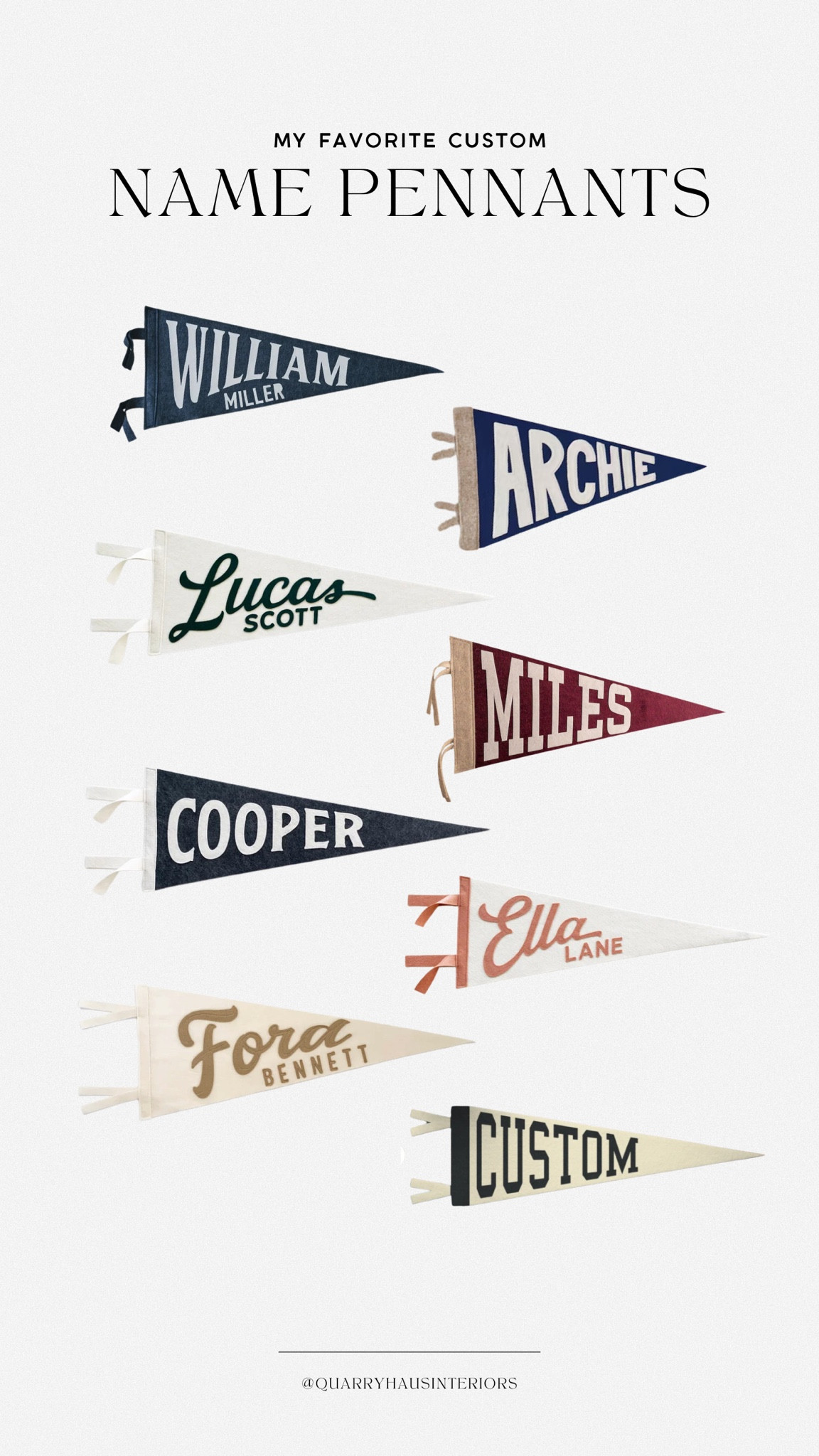 Custom Varsity Sign Felt Pennant … curated on LTK