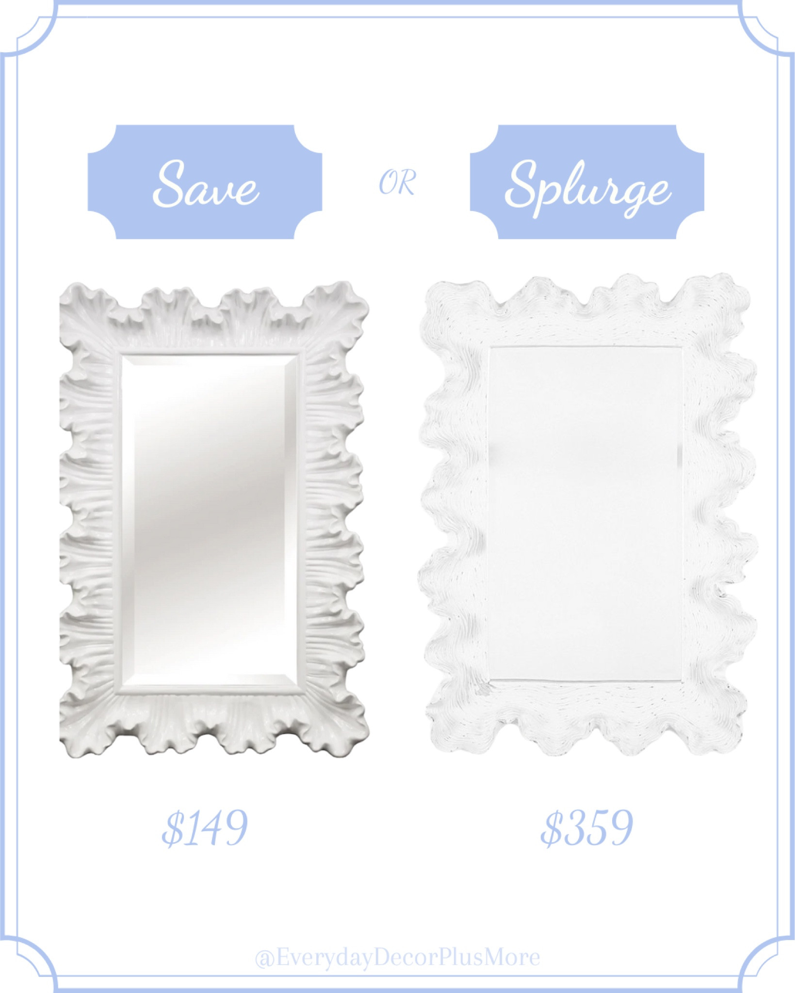 Atoll Rectangular Mirror curated on LTK