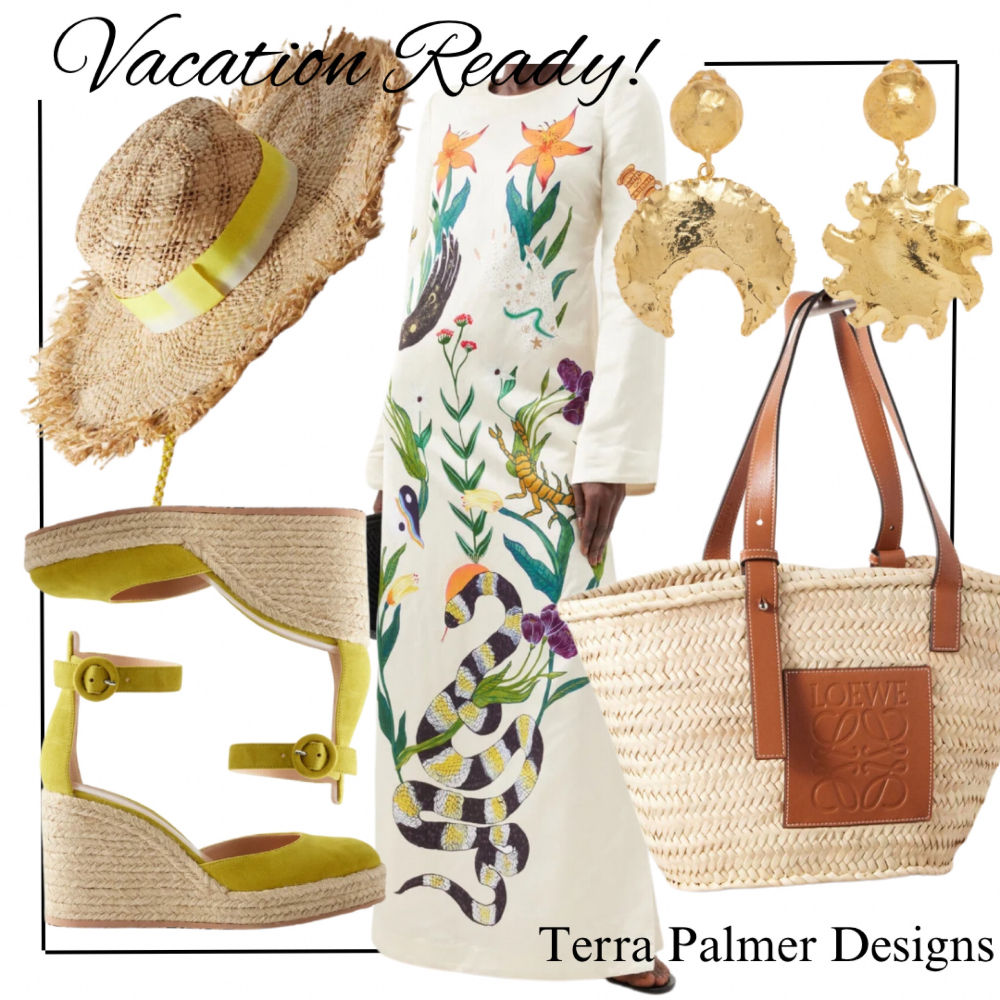 Kendall ombré-ribbon raffia hat curated on LTK