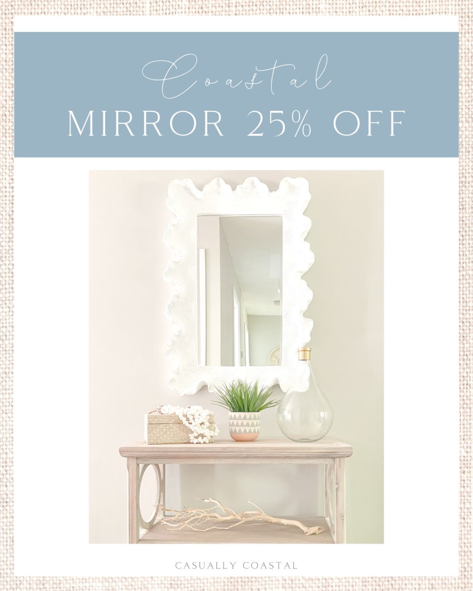 Atoll Rectangular Mirror curated on LTK