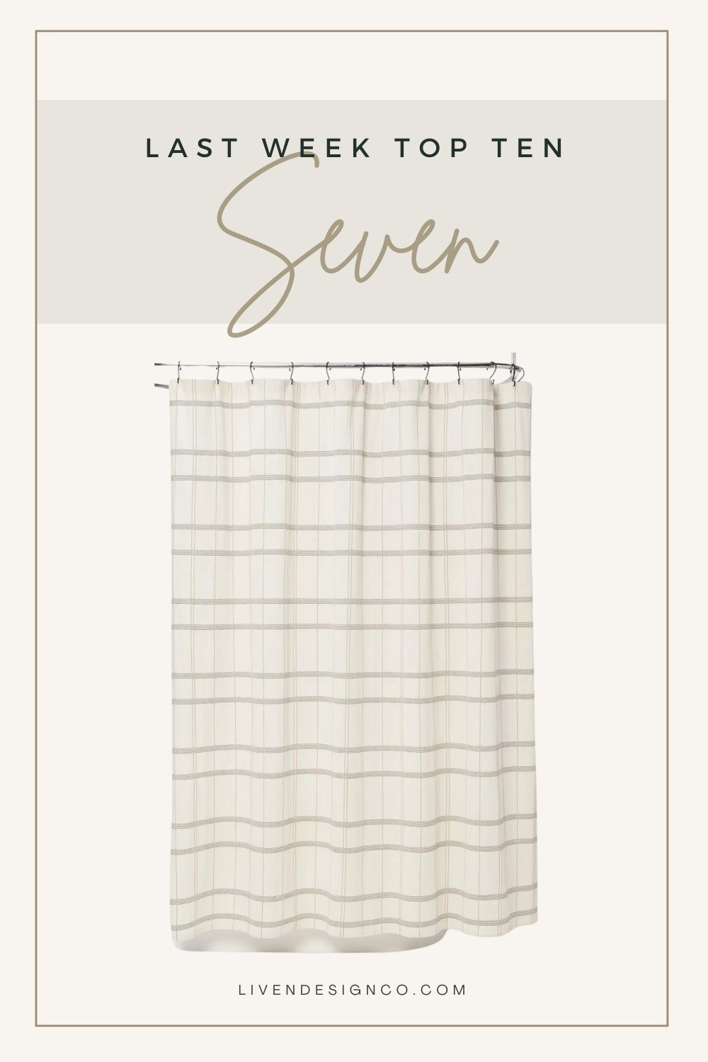 Tufted Grid Shower Curtain Cream - … curated on LTK
