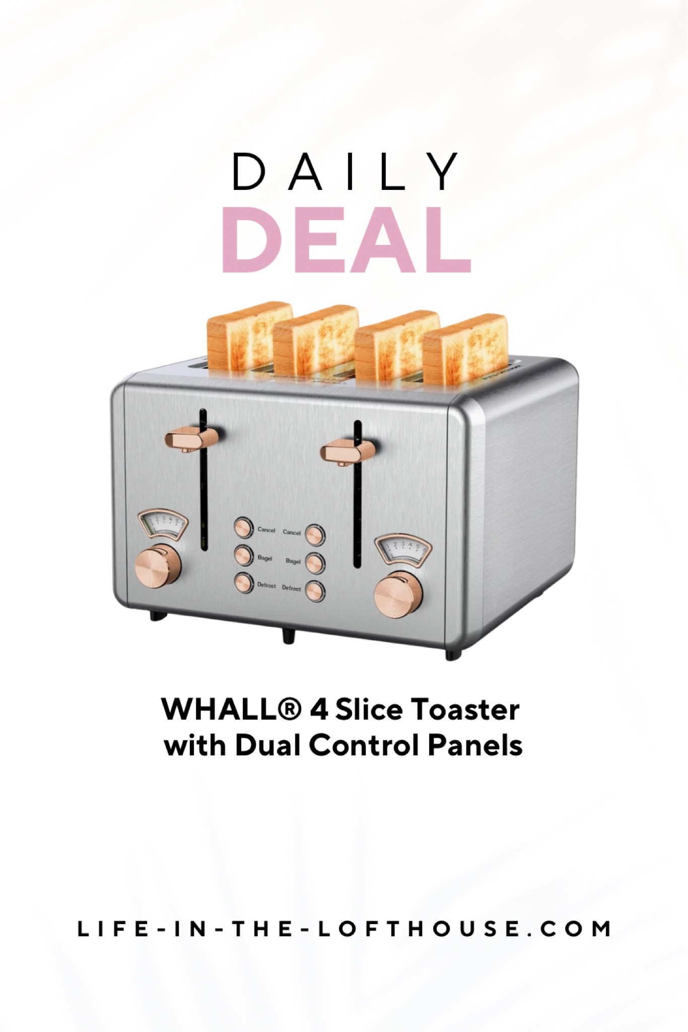 WHALL® 4 Slice Toaster - Stainless … curated on LTK