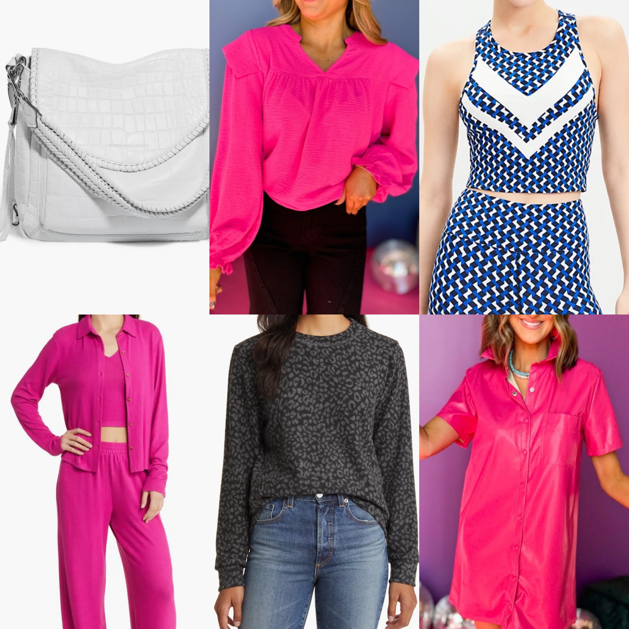 Hot Pink Split Neck Ruffle … curated on LTK
