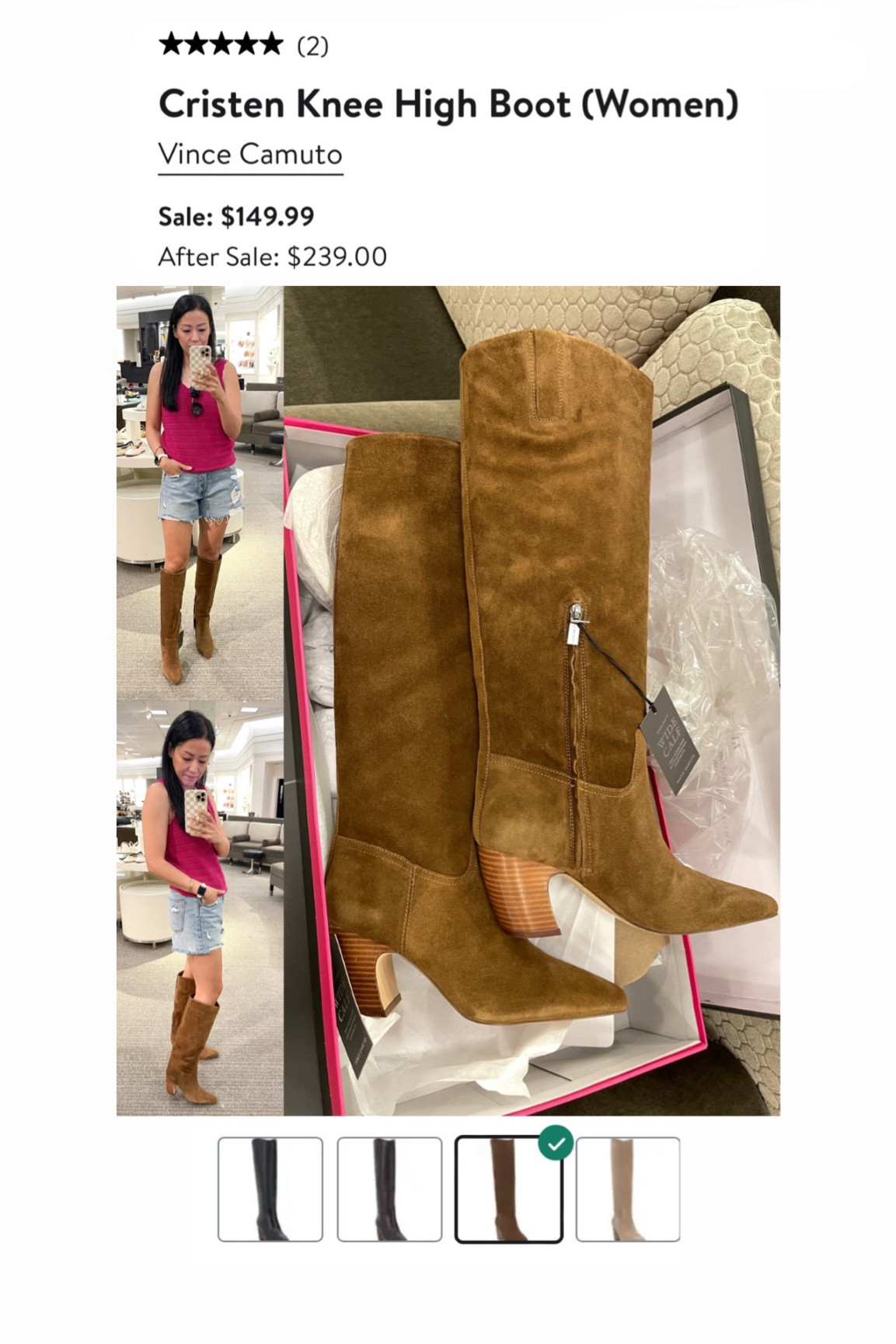 Cristen Knee High Boot (Women) curated on LTK