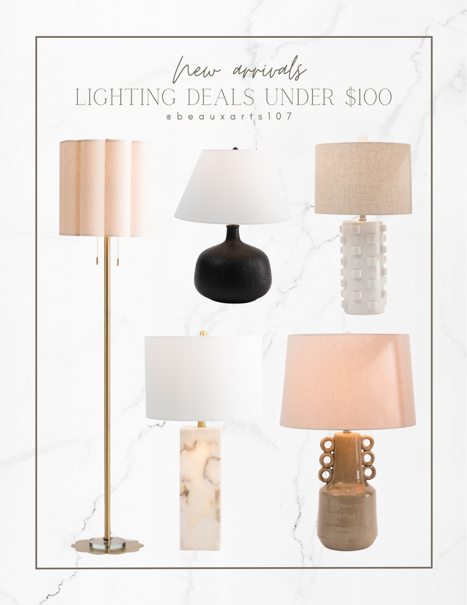 64in Scalloped Shade Dual Bulb Lamp curated on LTK