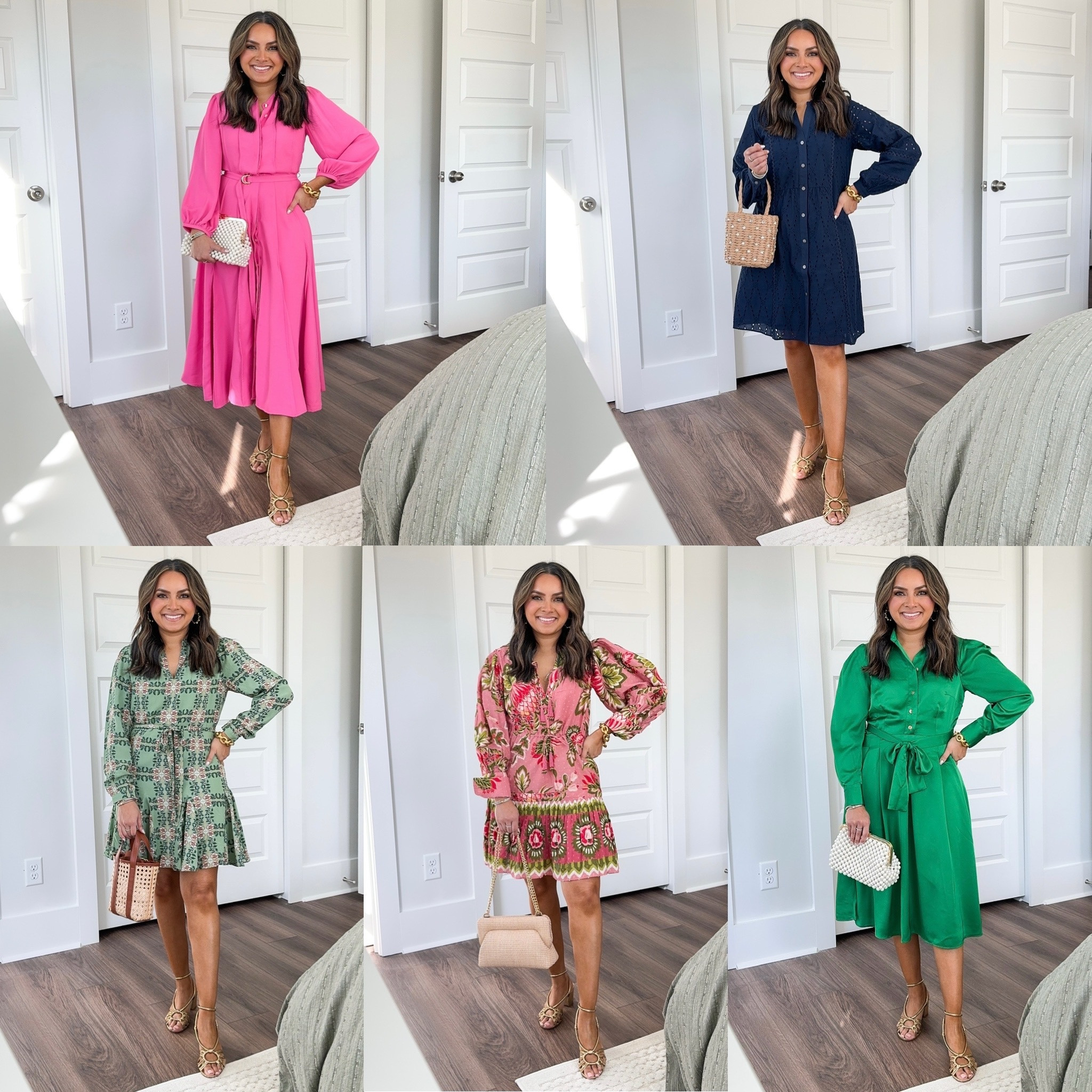 Petite Tiled Vine Godet Dress curated on LTK