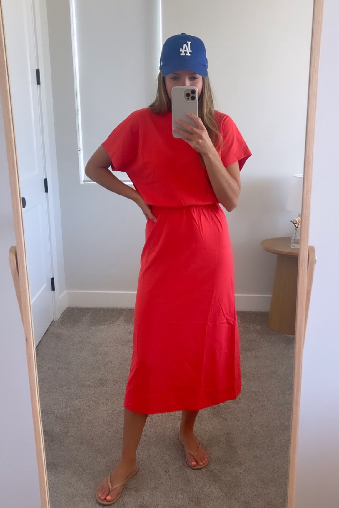 Smocked-waist Jersey Dress - Red - … curated on LTK