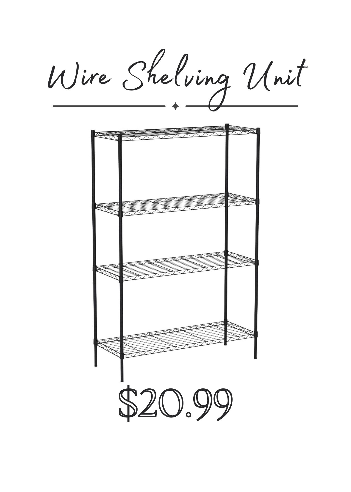 4-Tier Wire Shelving Unit Storage … curated on LTK