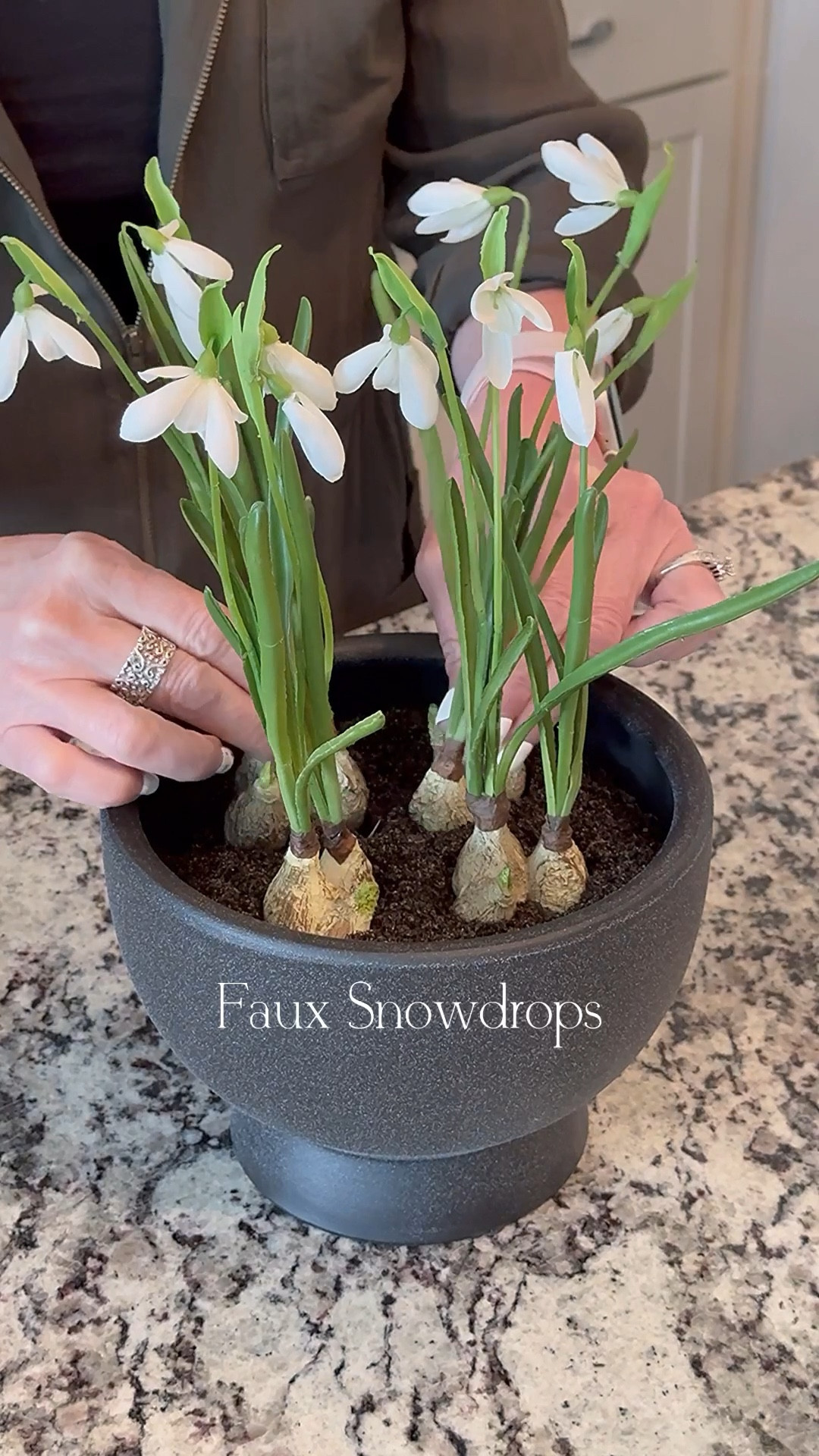 Faux Standing Snowdrop W/bulb Faux … curated on LTK