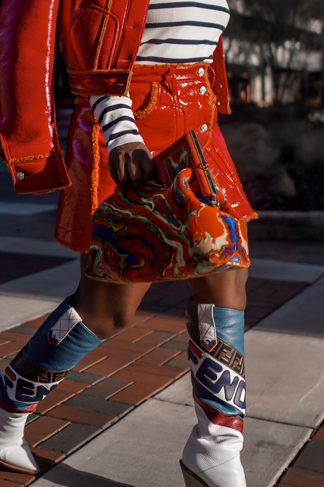 FENDI Nappa Marble Mini Peekaboo … curated on LTK